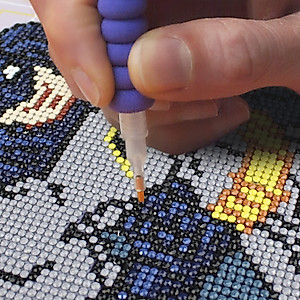 Camelot Dots DC Comics Collection of Diamond Facet Painting Art Kits, 8.7" x 8.7", Young DC Batman