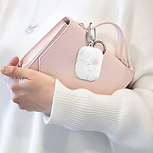 MOLOVA Airpods Pro Case Flower with Keychain Cute Floral Print Airpod Pro Protective Hard Case Cover for Apple Airpod Pro Charging Case LED Visible (Morning Glory)