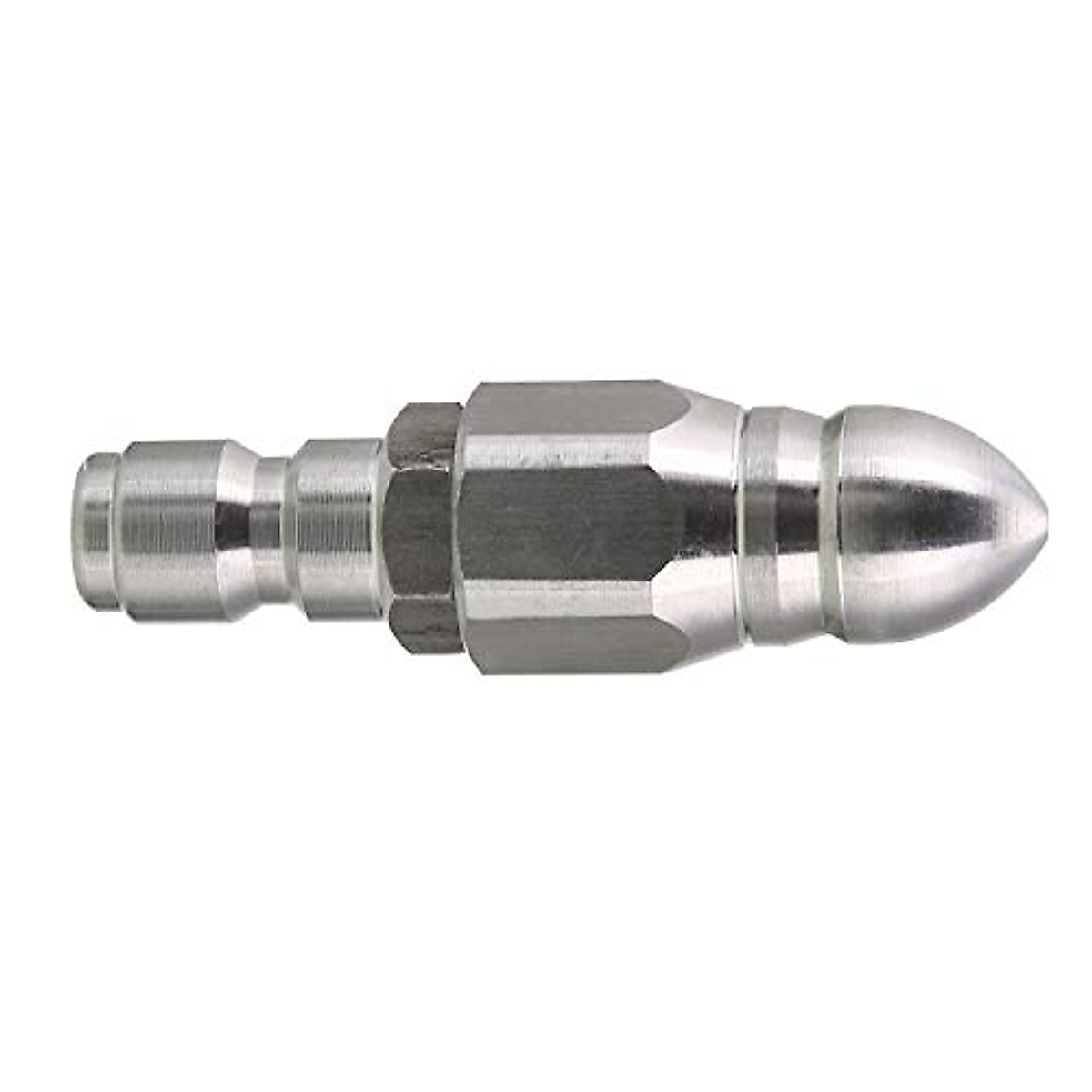 Tool Daily Pressure Washer Sewer Jetter Nozzle, Drain Jet Hose Nozzle, 1/4 Inch Quick Connector, 5000 PSI