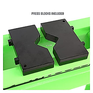 OEMTOOLS 25088 Hydraulic 10 Ton Benchtop Press with Double Speed Pump, Hydraulic Press, Small Shop Press, Wheel Bearing Press, Press Hydraulic