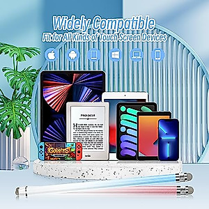 Stylus Pens for Touch Screens(3 Pcs), High Precision Fiber Tips Stylus Pen for iPad Compatible with iPad/iPhone/Android/Tablet and All Universal Touch Screen Devices