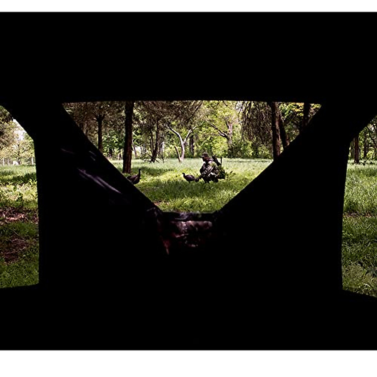 Ameristep Brickhouse Hunting Blind | 3-Person Ground Blind in Mossy Oak Break-Up Country, One Size