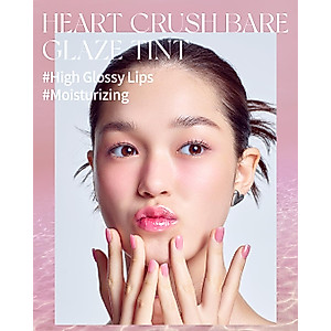 HOLIKA HOLIKA Heart Crush Bare Glaze Tint - K-Beauty Girlish & Juicy Color Lip Tint with Moisture Essence, Long-Lasting Moisture & High Shine, 0.1 fl.oz. (05 SWISH)