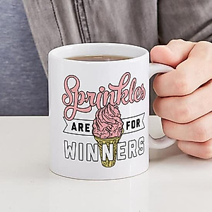 CafePress Sprinkles Are For Winners Ceramic Coffee Mug, Tea Cup 11 oz