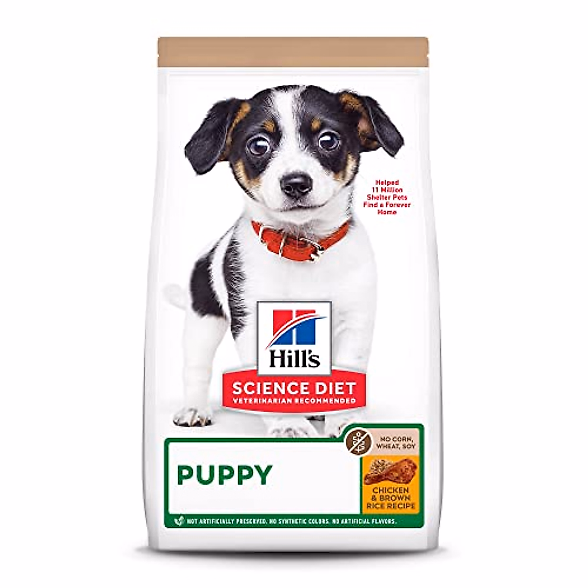 Hill's Science Diet Puppy No Corn, Wheat or Soy Dry Dog Food, Chicken Recipe, 12.5 lb. Bag