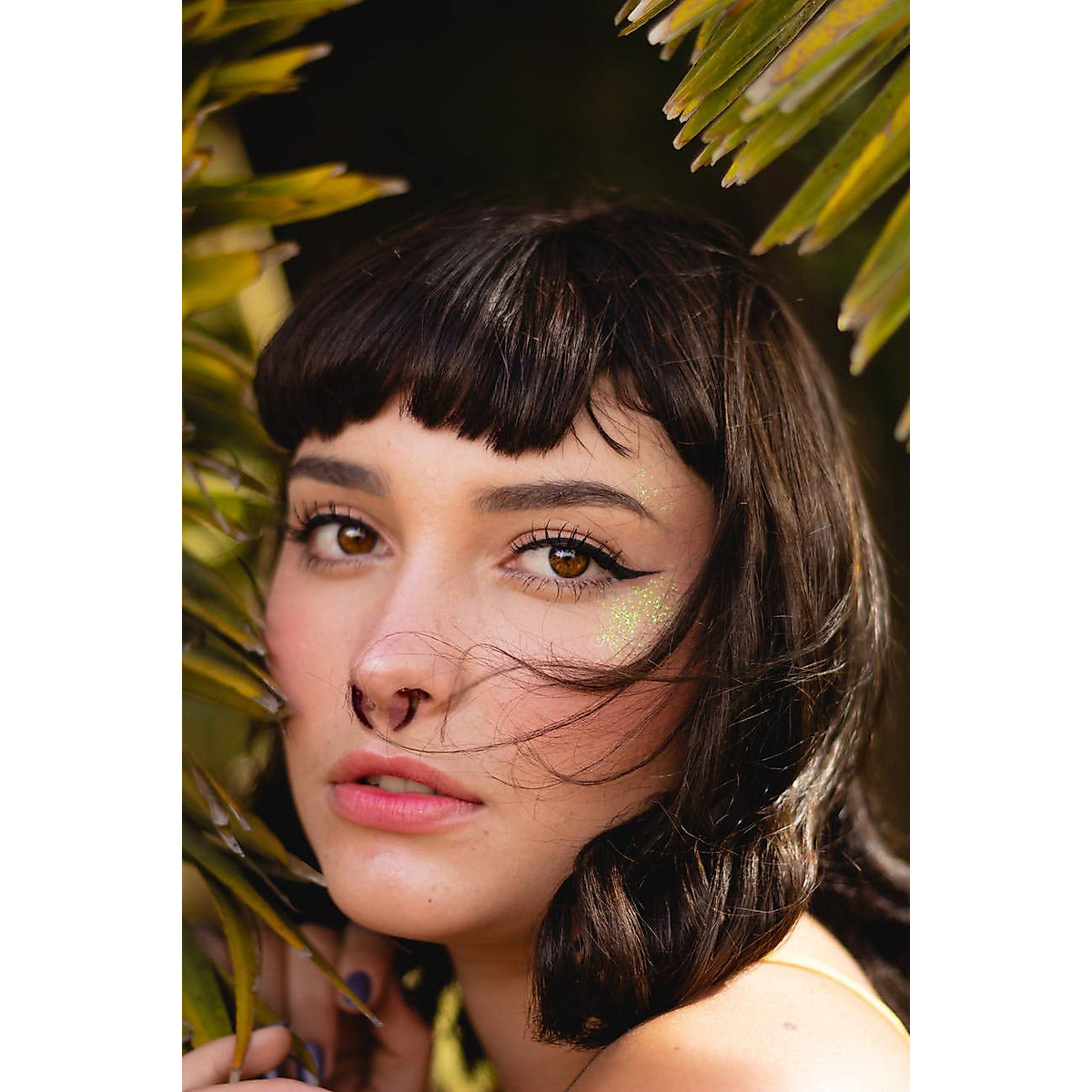 Memsion Ear Stretching Kit 54 Pieces 14G-00G Ear Gauges Expander Set Acrylic Septum Piercing Kit Crescent Spiral Buffalo Tapers and Plugs for Women Men Black Color