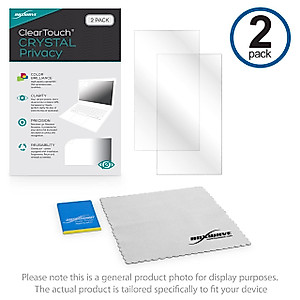 BoxWave Screen Protector Compatible with Ecobee New Smart Thermostat Premium - ClearTouch Crystal Privacy (2-Pack), Privacy Screen Protector Flexible Film Clear