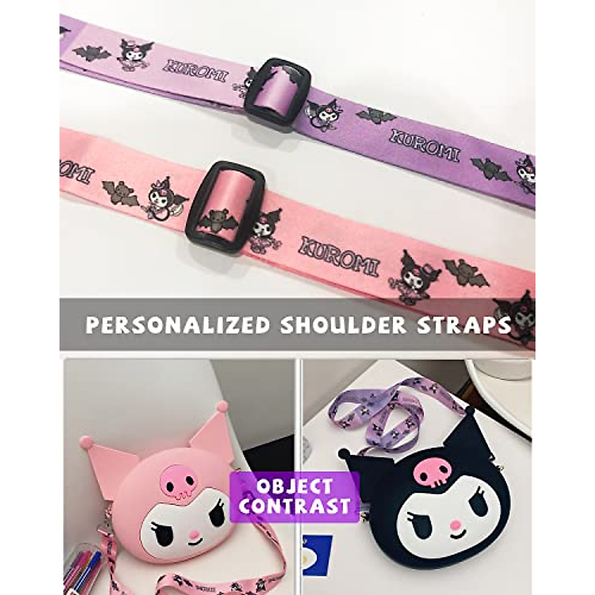 Kuromi Bag,my melody backpack,Kuromi Accessories,Cute Cartoon Character Bag, My Melody Anime Toy Bag