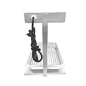 Commercial French Fry Warmer Infrared Food Warmer Fries Warming Stations with Removable Food Pan