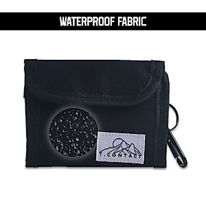 MORITA BOKUJO T.CONTACT Neck Wallet Lanyard Wallet with Zipper Coin Purse Card Holder for Men Women Boys Kids Gifts for Dad Card Holder for Men(Black)