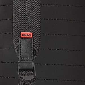 HUGO Men's Square Logo Nylon Backpack