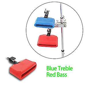 HEALLILY Jam Block Plastic Latin Percussion Block Drum Musical Instrument Kit Drums And Percussion Drum Accessory (Blue)