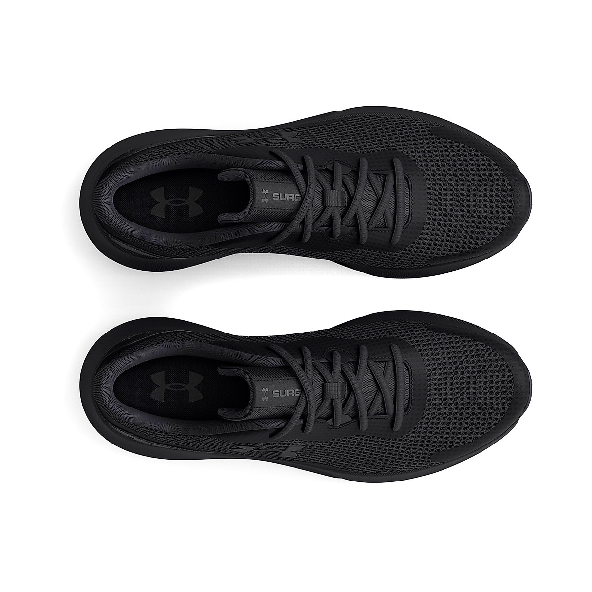 Under Armour Men's Surge 3, Black/Black, 15 Medium US