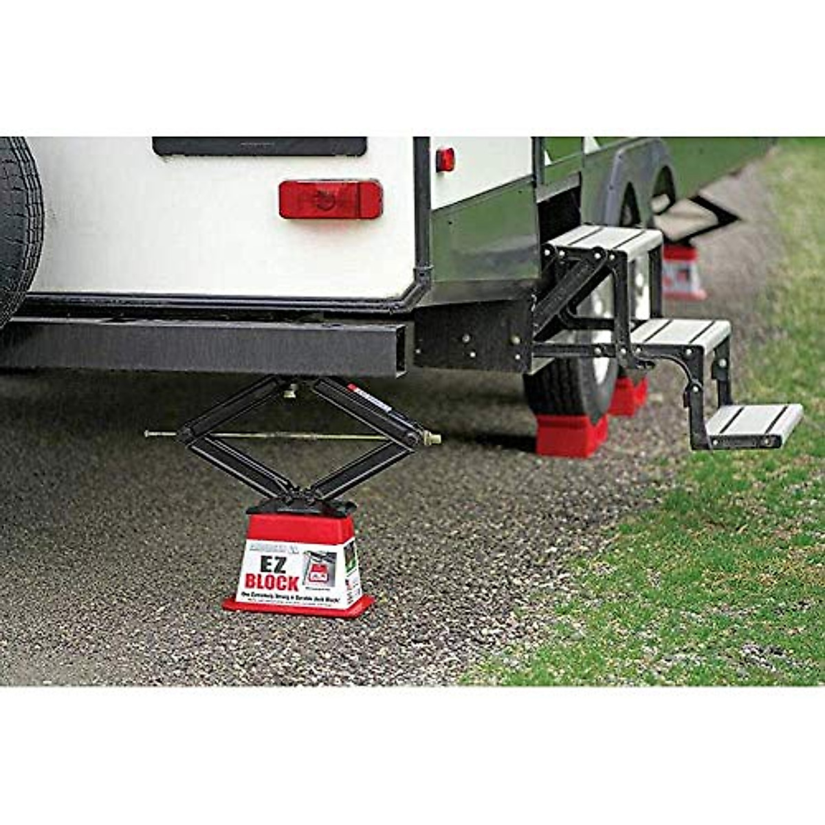 ANDERSEN HITCHES | RV & Trailer Accessories | 2-Pack Trailer EZ Jack Blocks | Leveling System | RV Stabilizer Stands | Heavy Duty Camper Leveler | 3621