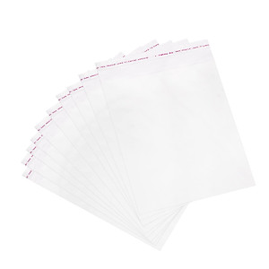 uxcell 100Pcs Clear Cello Bags, 5" x 6" Plastic Self Sealing OPP Cello Treat Bags Cello Poly Bags for Packing Cookies Candy Jewelry Gifts, Clear