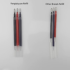 Fengtaiyuan P18, 0.5mm Black Gel Pens, Gel Ink Rollerball Pens for Office, Extra Point, Matt Type, 18 Pack