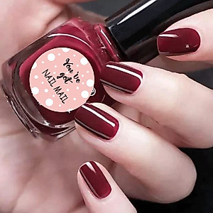 Pink Nail Mail Stickers 2 Inches Round Nail Mail Envelope Labels - 250 Pcs Nail Mail Labels Boho Rainbow Business Thank You Stickers for Color Street,Envelope Sticker,Shop Supplies,Packing Supplies