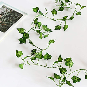 Ivy Vine String Lights, Artificial Ivy Leaf Plants Led String Light Fairy Lights Garland Wreath,Hanging for Wall Party Wedding Room Home Kitchen Garden Indoor and Outdoor Decoration (32.8ft 100LEDs)