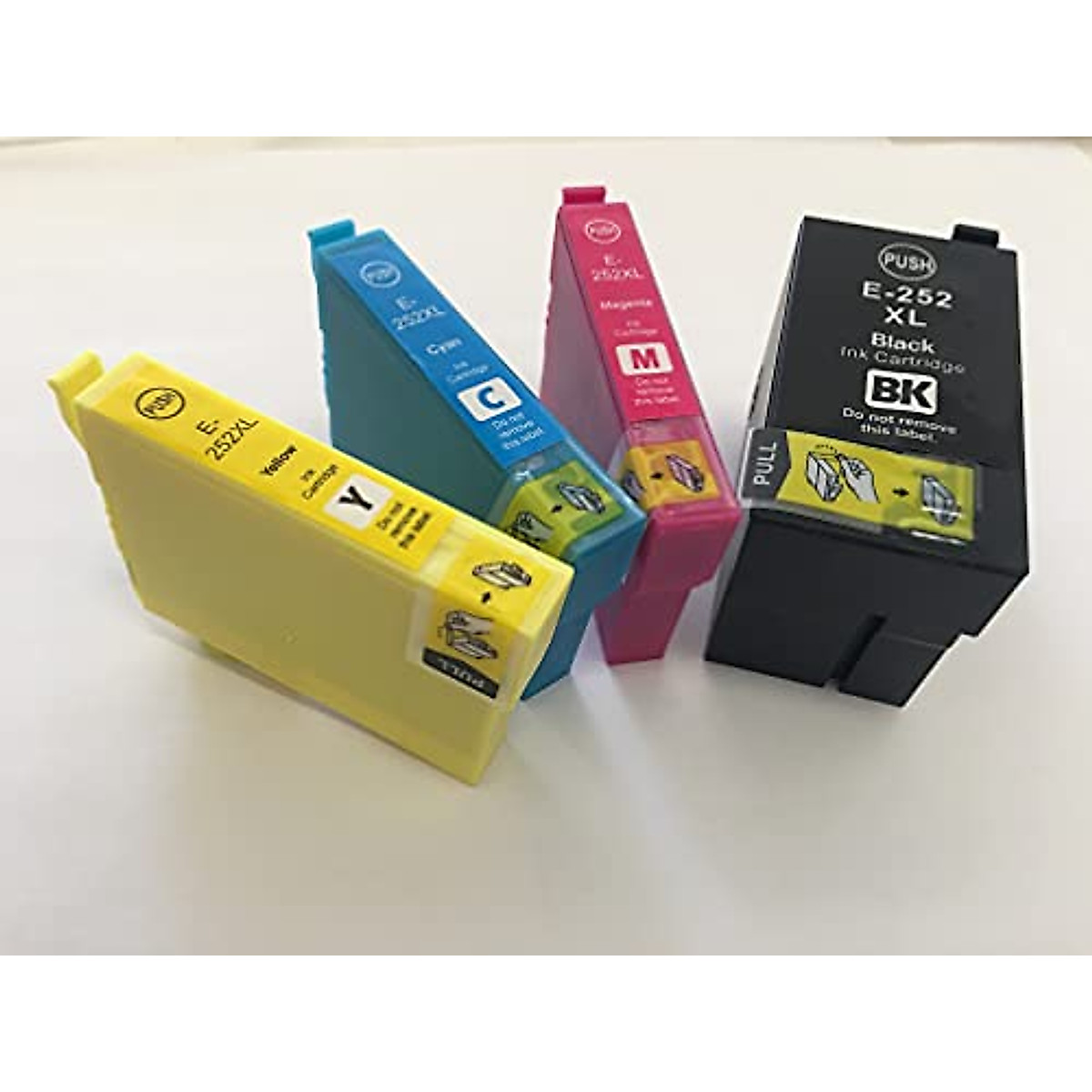 UPlus Remanufactured Ink Cartridge Replacement for Epson 252XL 252 XL 252 Ink to use for Epson WF-7110 WF-7610 WF-7620 WF-7710 WF-3620 WF-3630 WF-3640 (1Big-Black, 1 Cyan, 1 Magenta, 1 Yellow, 4Pack)