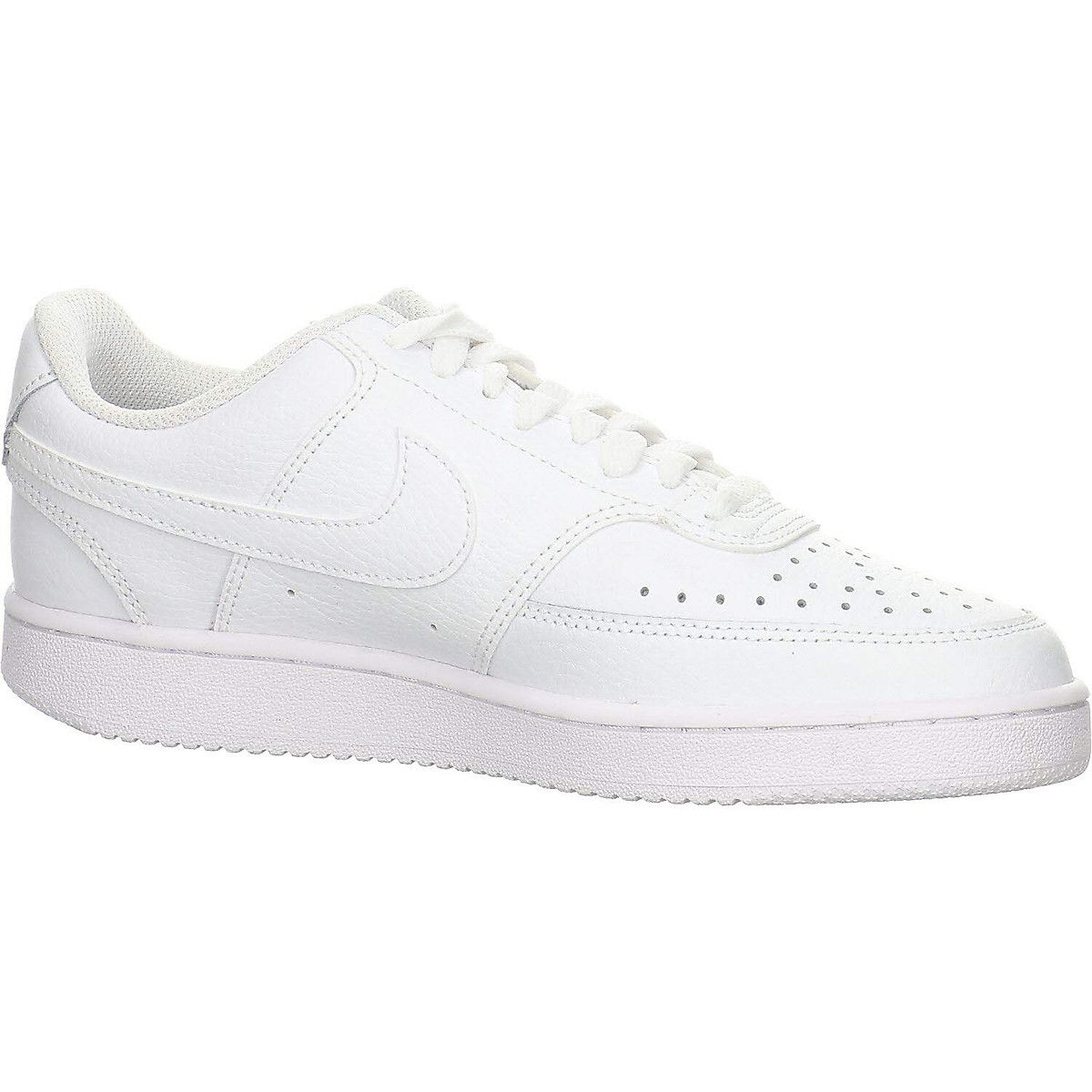 Nike Women's Court Vision Low Sneaker, White/White-White, 6.5 Regular US