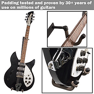 String Swing Guitar Holder Horizontal Low-Profile Narrow-Body for Flat Wall Mount Bass and Electric Guitars- 1 Piece Unit CC151-LPN-FW