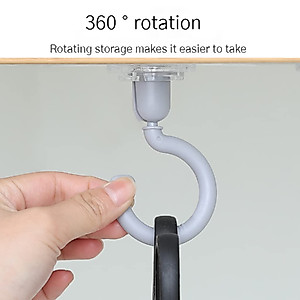 Heavy Duty Adhesive Hook Coat Hook For Hanging Clothes Bag Hat Towel Closet Clothes House Hanger Rotating Utility Hook