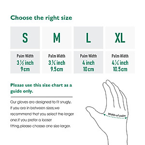 COOLJOB Fleece Lined Winter Work Gloves, Thermal Warm Freezer Gloves, 100% Recycled Polyester Base, Cold Weather Gloves with Non Slip Grip, Thick Windproof Gloves, 1 Pair, Medium, Green