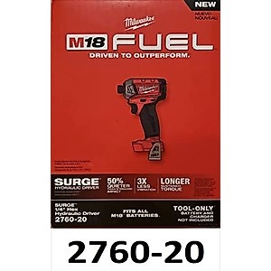 Milwaukee M18 FUEL SURGE 18-Volt Lithium-Ion Brushless Cordless 1/4 in. Hex Impact Driver (Tool-Only) (Non-Retail Packaging)