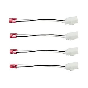 4 Pack Speaker Harness for Jeep Dodge Chrysler Models Front Rear Door Speaker Wiring Harness Adapter 72-6514 - Door Speaker Replacement Speaker Wire Harness