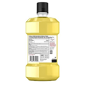 Listerine Original Antiseptic Oral Care Mouthwash to Kill 99% of Germs That Cause Bad Breath, Plaque and Gingivitis, ADA-Accepted Mouthwash, Original Flavor, 1.5 L (Pack of 6)