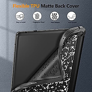 Fintie Slim Case for Amazon Fire HD 10 and Fire HD 10 Plus Tablet (Only Compatible with 11th Generation 2021 Release) - Soft TPU Smart Stand Back Cover with Auto Wake/Sleep, Composition Book