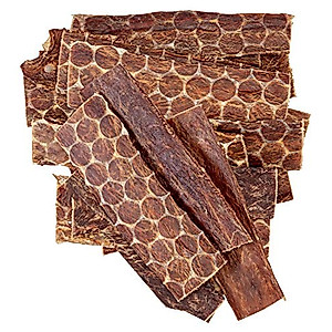 Beef Esophagus Dog Treats (6 INCHES - 25 Count) Grass Fed with No Added Hormone, All Natural Jerky Dog Treats - Dog Chews Rich in Glucosamine & Chondroitin for Joint Health