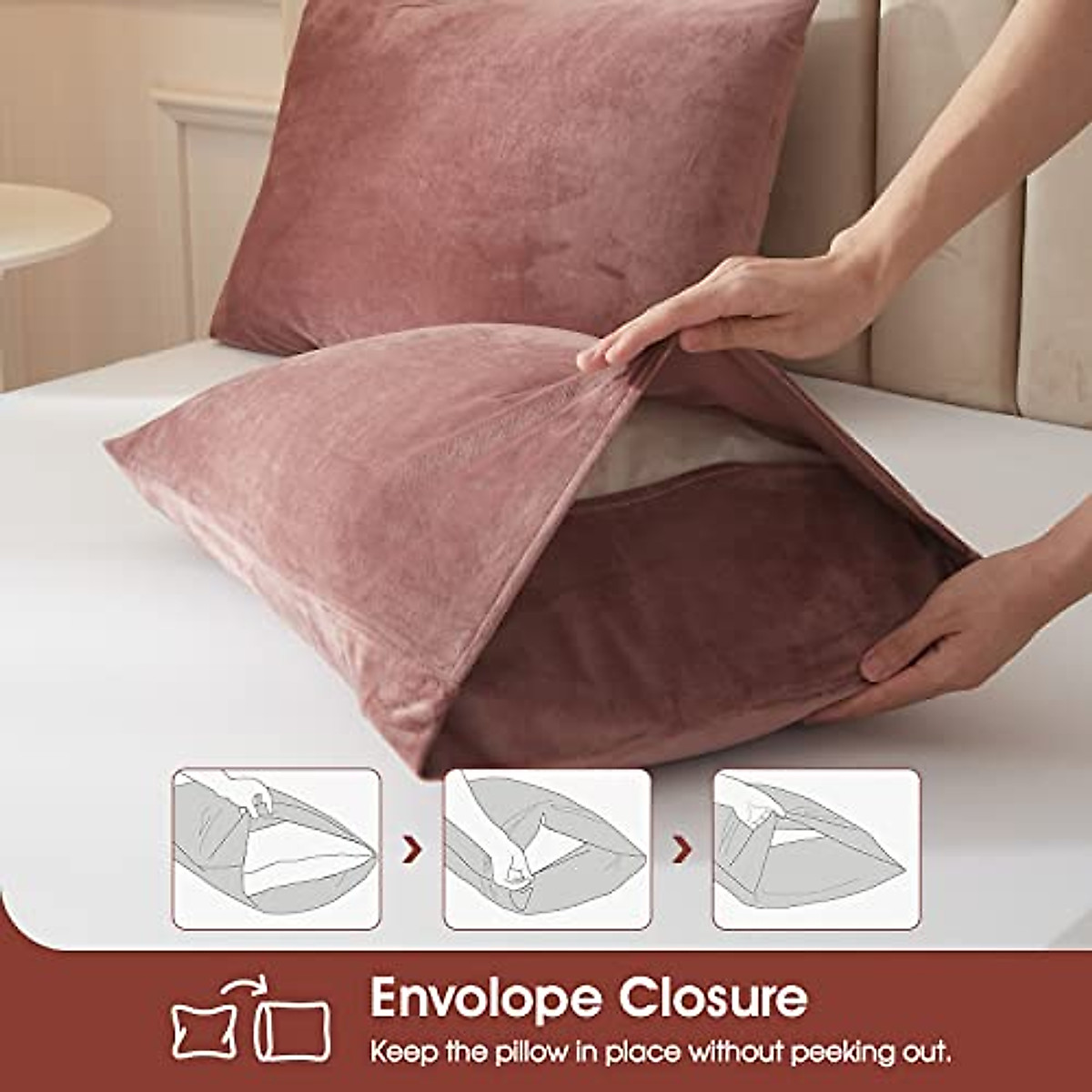 Grassix Velvet Queen Duvet Cover Set, Luxury Velour Duvet Cover 3 Pcs Duvet Cover Sets with 2 Pillowcases, Super Cozy Comforter Cover Sets Zipper Closure with 8 Corner Tie for All Seasons