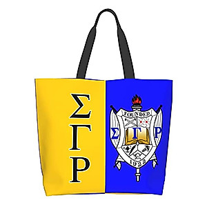 Women'S Tote Bags Sigma Gamma Rho Tote Bag, Everyday Shopping Stylish Simple Tote Bag