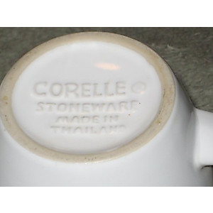 SET OF 2 - Corelle White Stoneware 4 Inch Mug Set