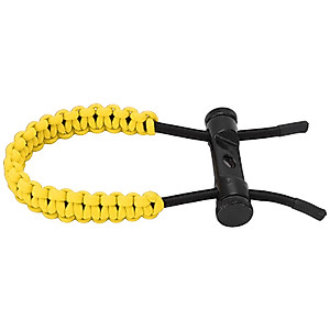 Haowecib Archery Wrist Sling, Convenient Adjustable Nylon Bow Wrist Strap for Exercising(Yellow)