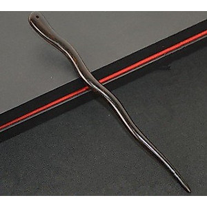 Myhsmooth Zz-bg-charming 2 Count Hair Sticks Natural Ebony (Black Sandalwood) Handmade Carved Hair Clip Shawl Hair Pins Pack of 2 Pcs :Charming