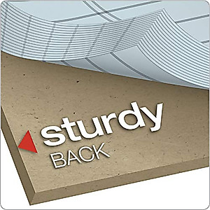 TOPS Prism Plus 100% Recycled Legal Pad, 5 x 8 Inches, Perforated, Blue, Narrow Rule, 50 Sheets per Pad, 12 Pads per Pack (63020)