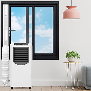 DOMANKI Portable Air Conditioner Exhaust Hose - 5.9 Inch Diameter, 78 Inch Length, Anti-Clockwise Thread Flexible Duct