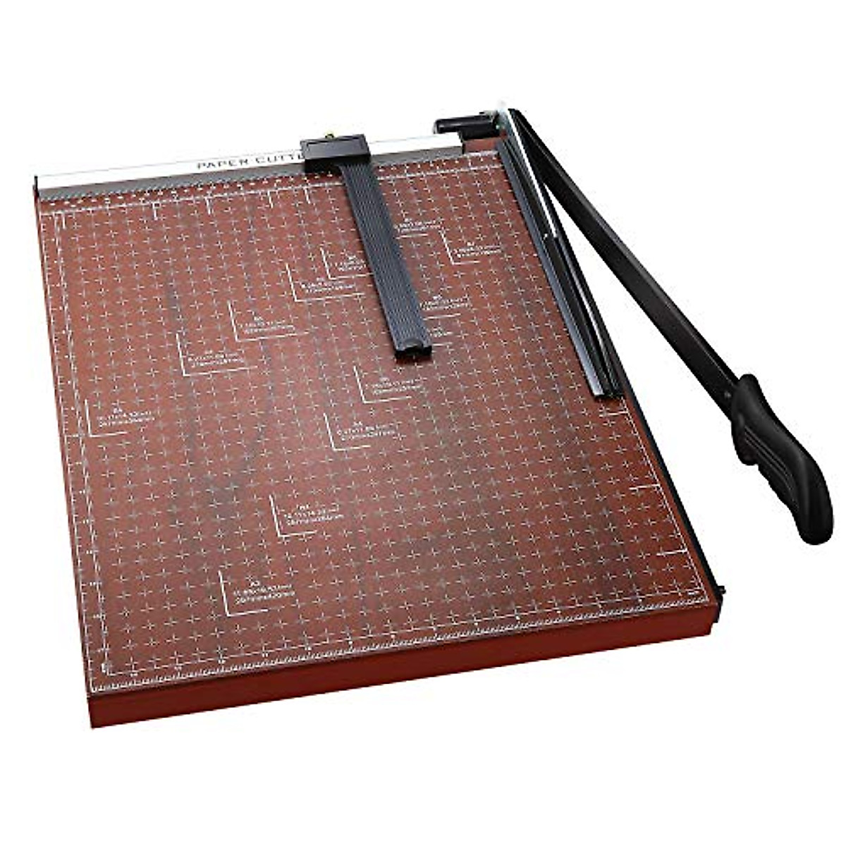 A2-B7 Paper Trimmer Paper Cutter Heavy Duty Trimmer Gridded Paper Photo Guillotine Craft Machine 18 inch Cut Length 12 Sheets Capacity for Office Home Use
