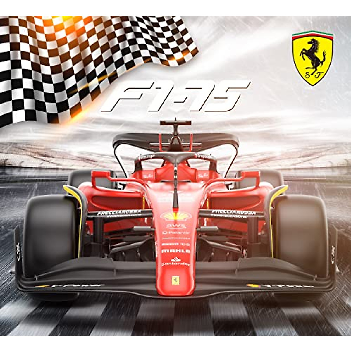 RASTAR F1-75 1:12 Scale Ferrari RC Car, 2022 F1 Challenger, Remote Control Toy Car for Kids & Adults, Full Functions, 2.4GHz, Officially Licensed