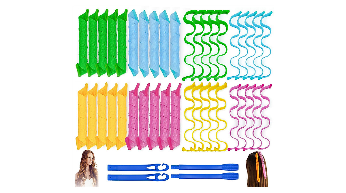 Heatless Magic Hair Curlers - 40PCS DIY Set