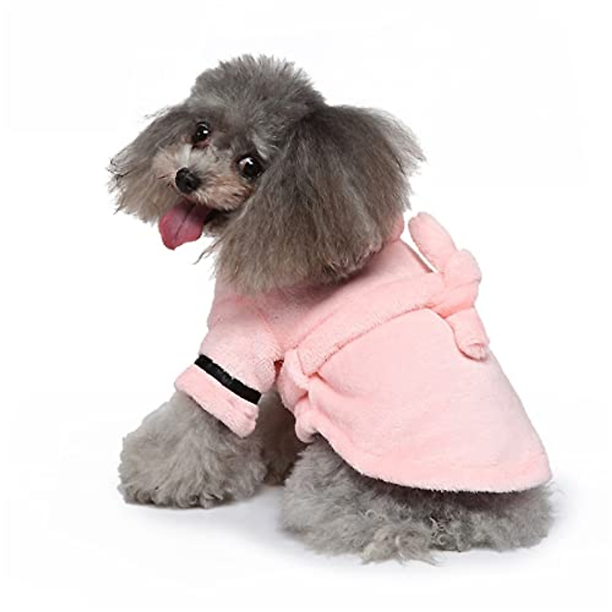 Bathrobe Dog Hotel Bathrobe Pet Nightgown Towel Summer Pullover Apparel Tee Shirt Suitable for Pet Bath Pajamas Cat Pet Clothes
