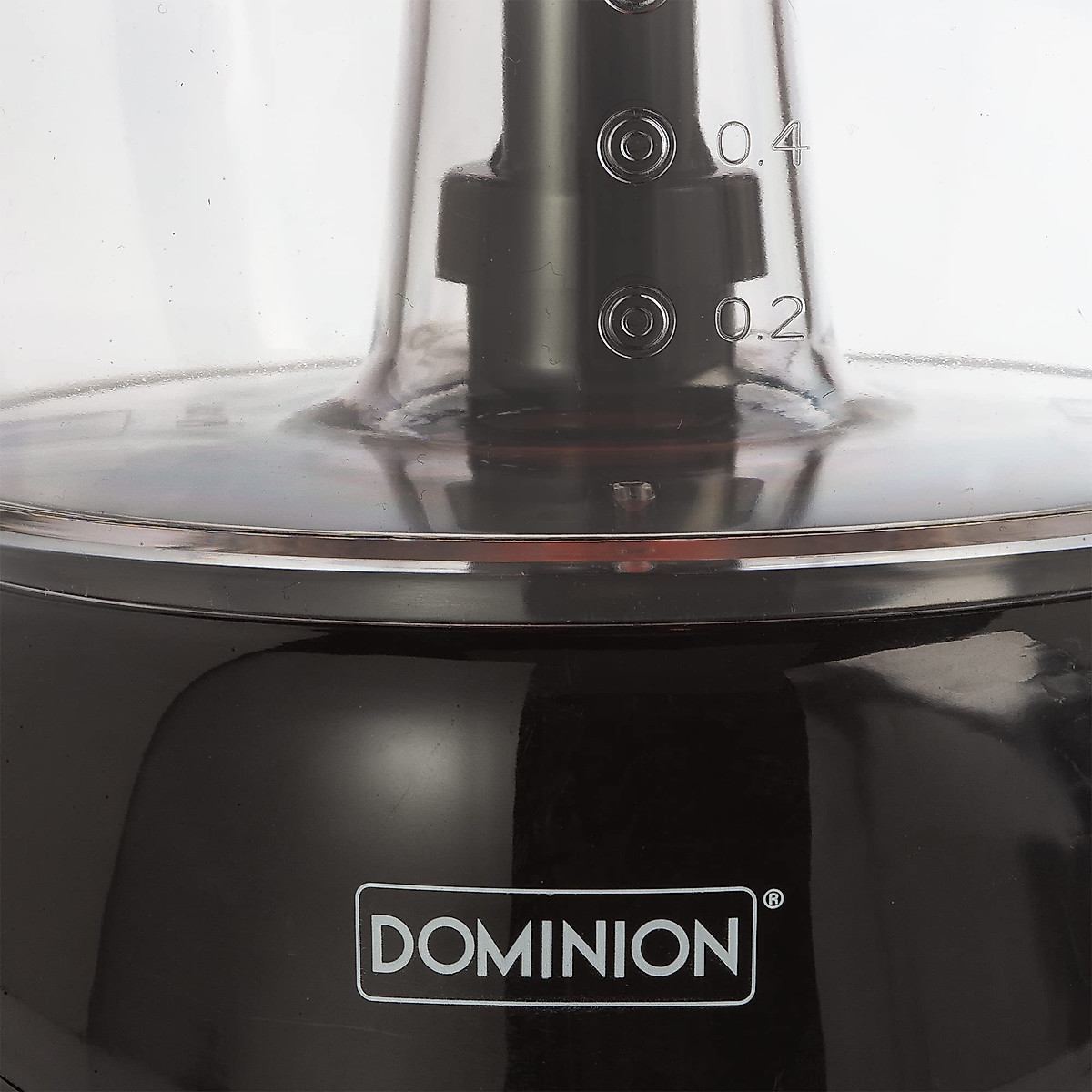 Dominion BPA-Free Electric Citrus Juicer Extractor, Compact Volume Pulp Control, Oranges, Lemons, Limes, Grapefruits with Easy Pour Spout, 40oz, Includes Two Juicing Cones, Black