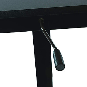 Height Adjustable Standing Desk Large 46 x 30 Inches Sit Stand Up Desk Home Office Computer Desk Memory Preset with T-Shaped Metal Bracket, Black