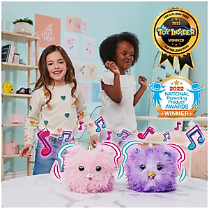 What the Fluff, Pupper-Fluff, Surprise Reveal Interactive Toy Pet With Over 100 Sounds And Reactions, Kids Toys For Girls Ages 5 And up
