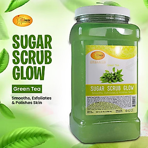 SPA REDI - Sugar Body Scrub, Green Tea, 128 Oz - Exfoliating, Moisturizing, Hydrating and Nourishing, Glow, Polish, Smooth and Fresh Skin - Body Exfoliator