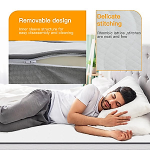 PayLessHere 12 Inch Innerspring Mattress in a Box with Bamboo charcoal Gel Memory Foam Fiberglass Free CertiPUR-US Certified Medium Firm Spring Mattress Pressure Relief,Queen