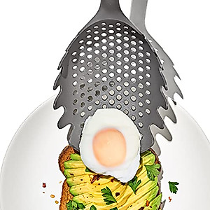 OXO Good Grips Pasta Scoop Strainer,Gray