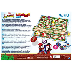 Ravensburger - Spidey and His Amazing Friends Labyrinth Junior Game | Engaging Brain Teaser for Kids | Interactive Puzzle Game | Ideal Gift for Boys and Girls Aged 4+